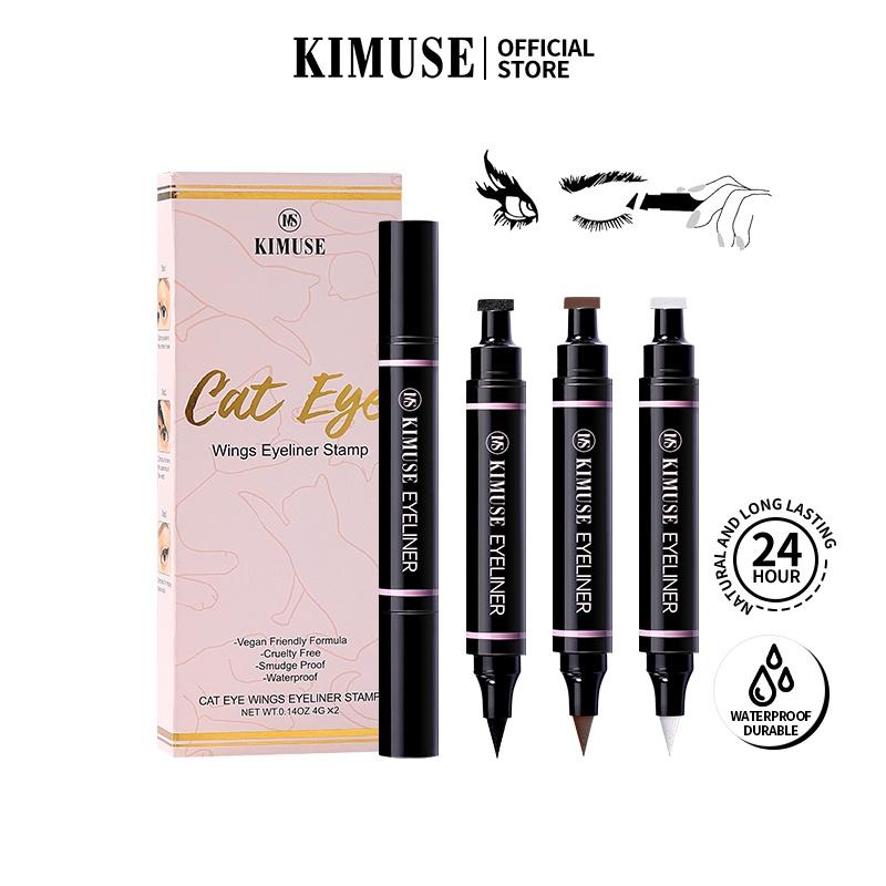 KIMUSE 2PCS / Set Double Head Waterproof Eyeliner Pen Cat Ey - TikTok ...