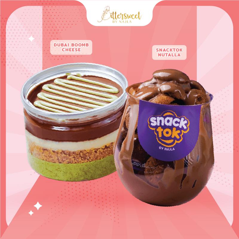 Dubai Cheese Boomb + Snacktok Full Cookies Nutella [ Best Deal - Shop ...