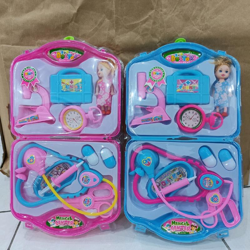 Mainan dokter Set koper isi peralatan dokter edukasi + bonek - Shop ...
