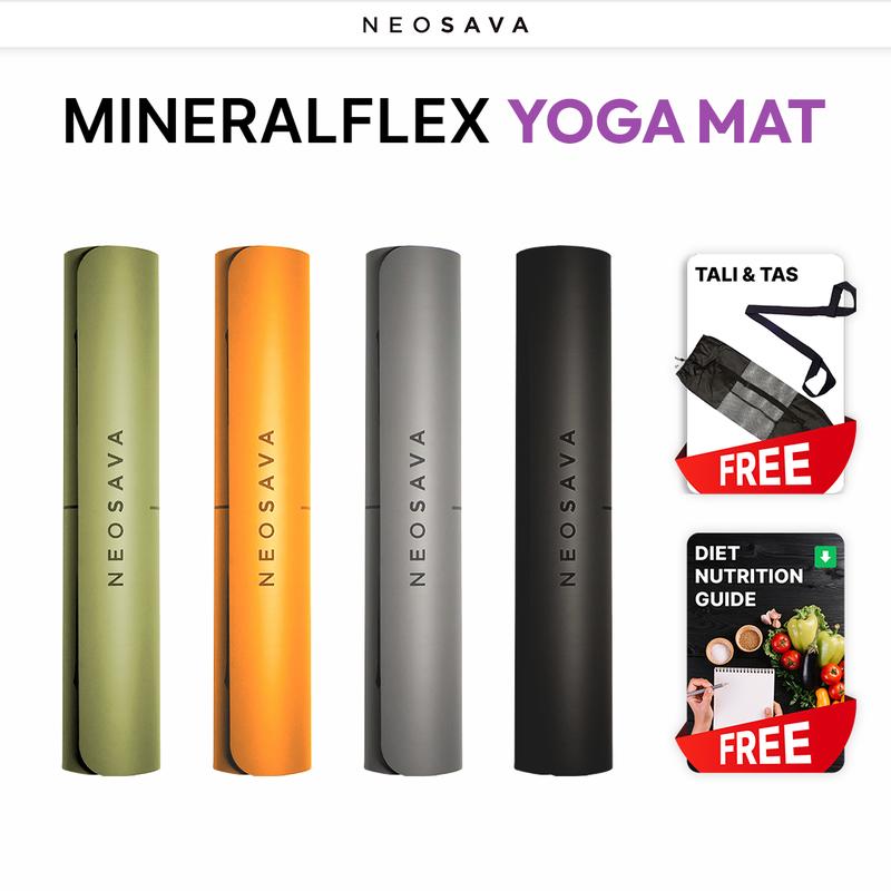 NEOSAVA MineralFlex Matras Yoga 5mm Anti Slip PU Natural Rubber - Shop ...