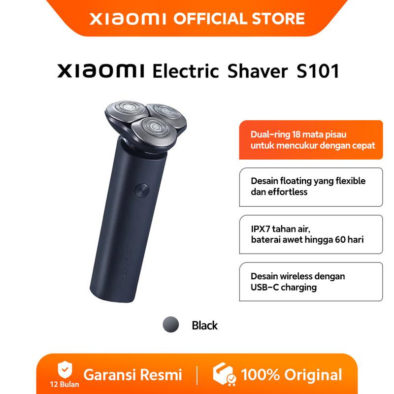 Xiaomi Electric Shaver S101 | Dual-ring 18 Mata Pisau | IPX7 - Shop ...