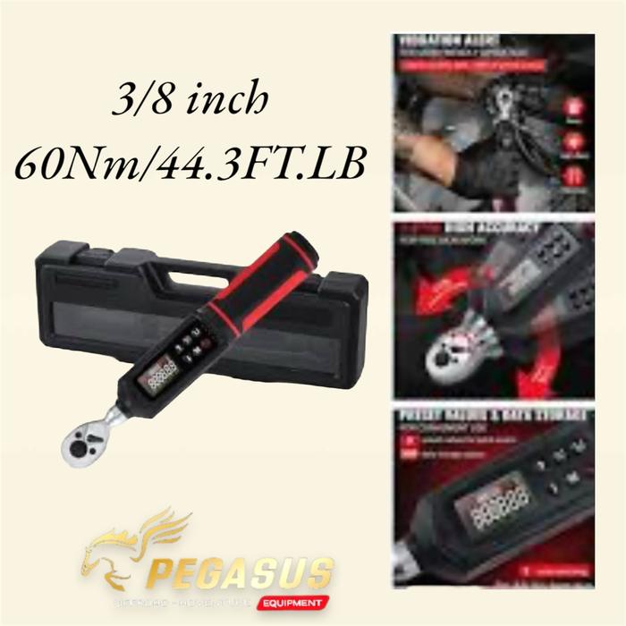Jual Digital Torque Torsi Wrench Torque 3/8 60Nm Tool Converter and ...