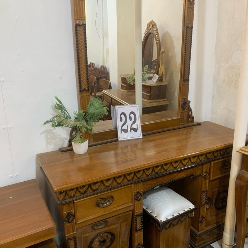 Meja rias kayu jati jepara ukir sudah finishing - Shop | Tokopedia