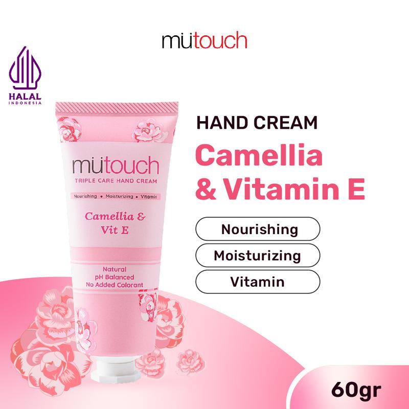 MuTouch Triple Care Hand Cream Camellia & Vit E 60gr - Shop | Tokopedia
