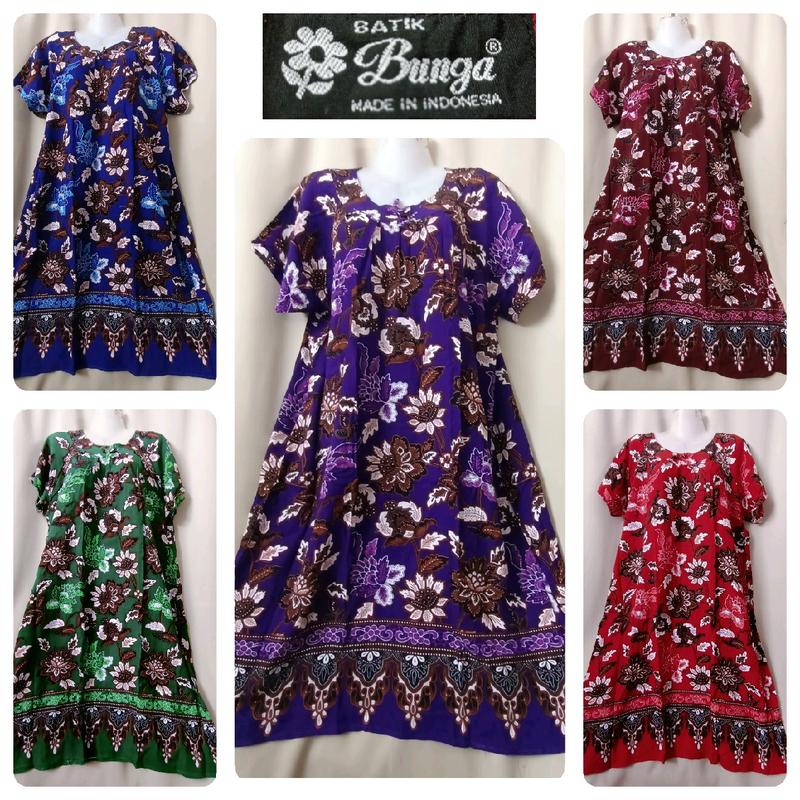 B2 (Size 2XL) (Bunga) Baju Tidur Batik/Baju Batik | Batik Night ...