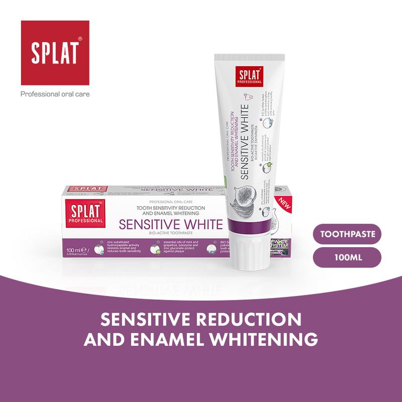 SPLAT Professional Series Sensitive White Toothpaste [100ml] - TikTok ...
