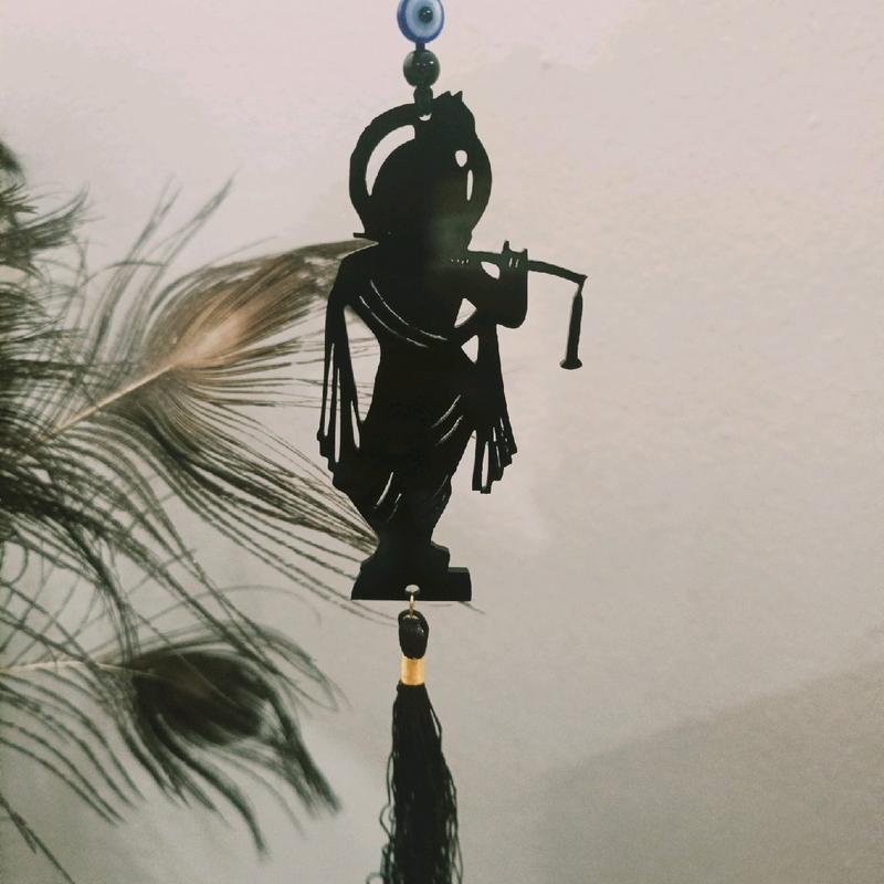 Sri Krishna Car and Wall Hanging With Kan Dhristhi and Tassel - TikTok ...