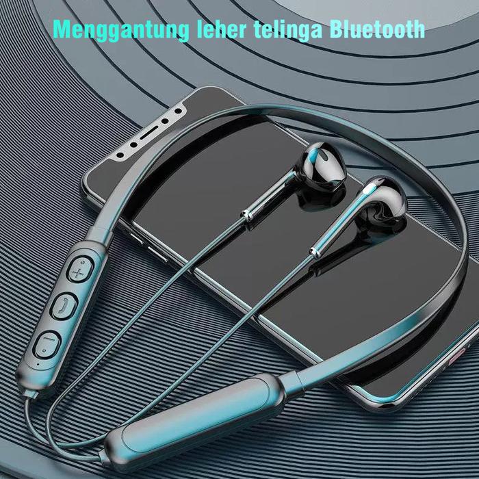 Jual Headset Bluetooth Leher Gantung Olahraga Baru 2024 dengan Daya ...