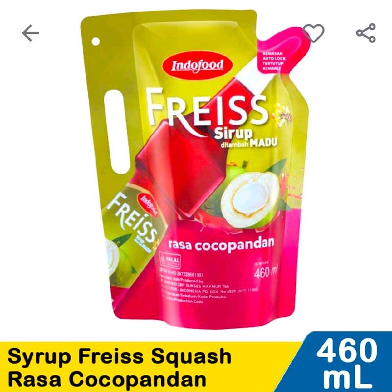 Sirup Indofood Freiss Cocopandan 460ml Botol - Shop | Tokopedia