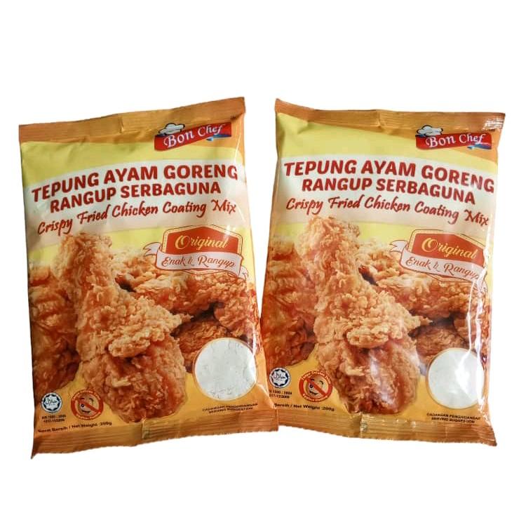 Tepung Ayam Goreng Rangup Serbaguna Bon Chef Original 200g Perpack ...