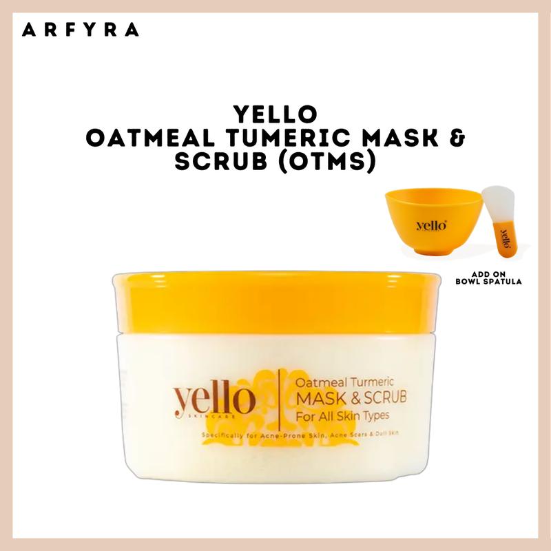 Yello Skincare Oatmeal Turmeric Mask & Scrub (OTMS) - TikTok Shop Malaysia