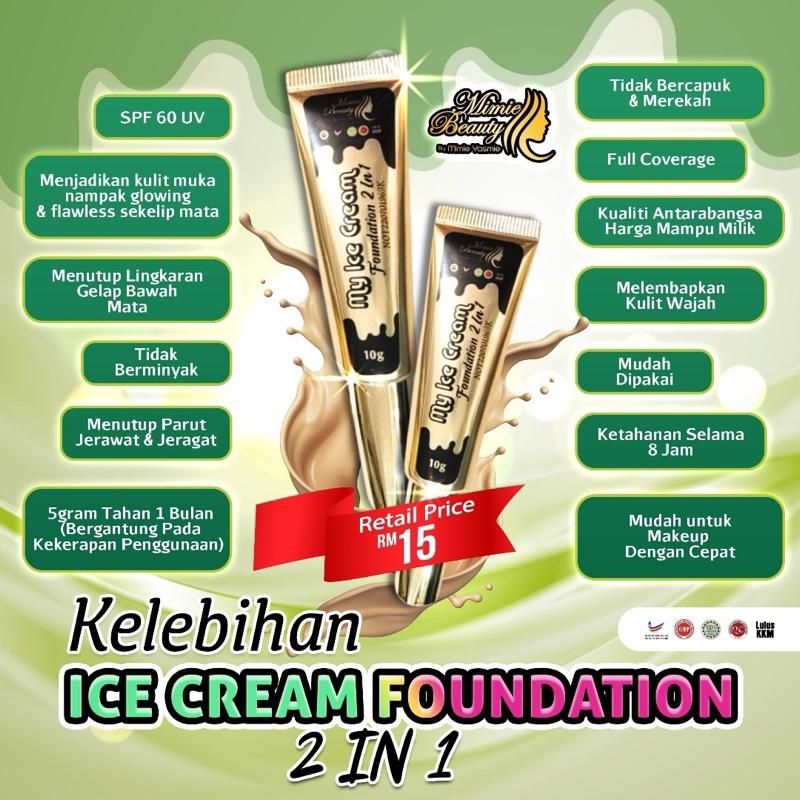 MY ICE CREAM FOUNDTION Ice CREAM(10g) - TikTok Shop Malaysia
