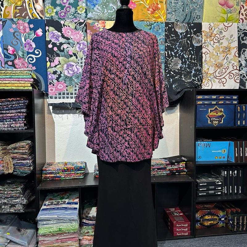 blous batwing batik terap mable - TikTok Shop Malaysia