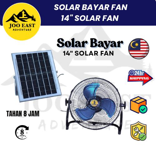 JOOEAST KIPAS SOLAR BAYAR 14" SOLAR FAN WITH PANEL HIGH SPEED - TikTok ...