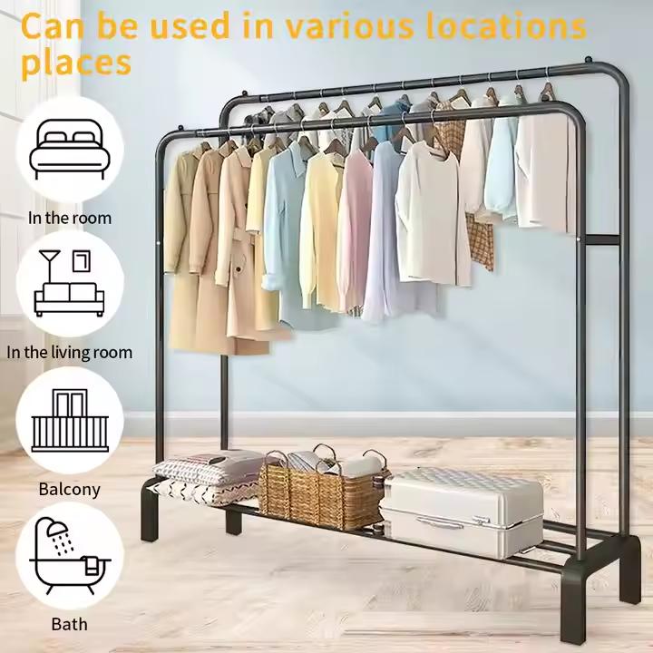 Heavy-Duty Floor-Standing Drying Rack with Wheels – Perfect for ...