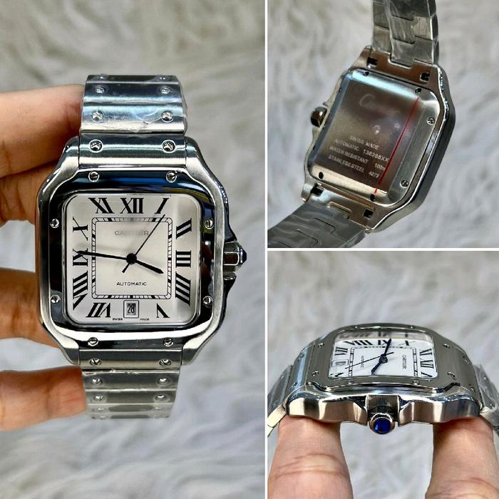 Jual DK08 Dk19watchcartier Santos 40mm Automatic Chain Stainless ...