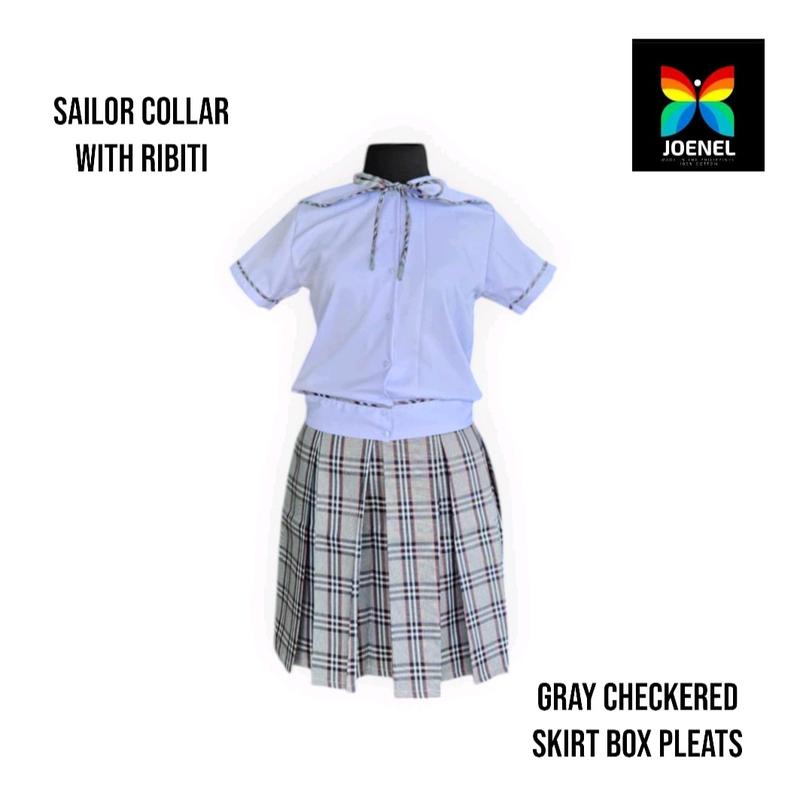 Joenel school uniform for girls Peachtwill sailor collar piping ...