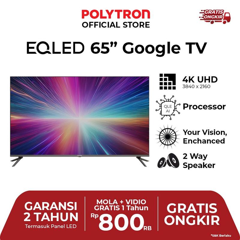 POLYTRON Smart Cinemax EQLED 65 Inch PLD 65QG9029 - Shop | Tokopedia