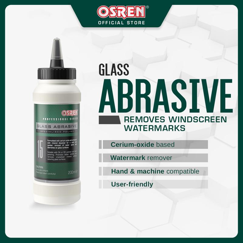 OSREN Glass Abrasive 15 - Automotive glass safe abrasive for - TikTok ...
