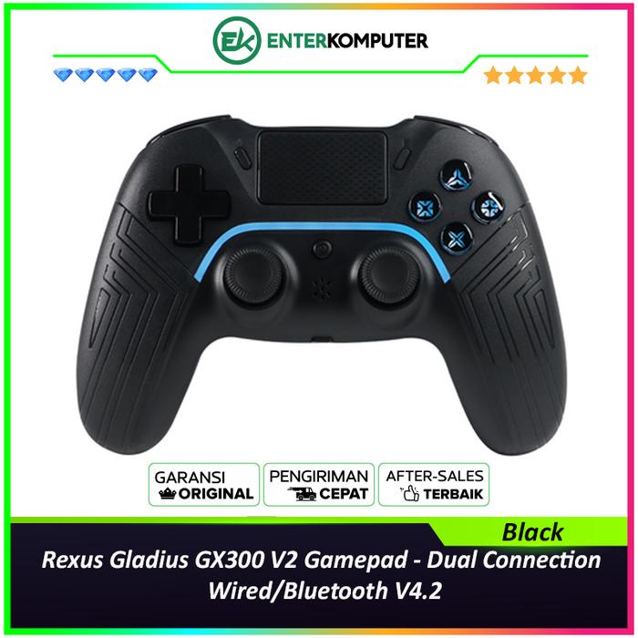 Jual Rexus Gladius GX300 V2 Gamepad - Dual Connection Wired/Bluetooth ...