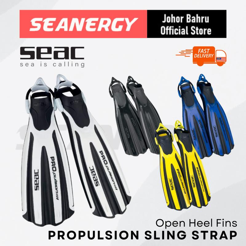Seac Propulsion S Open Heel Fin for Scuba Diving Snorkeling Seanergy ...
