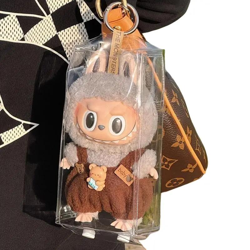 (only bag)For Labubu pendant keychain transparent protective - Shop ...