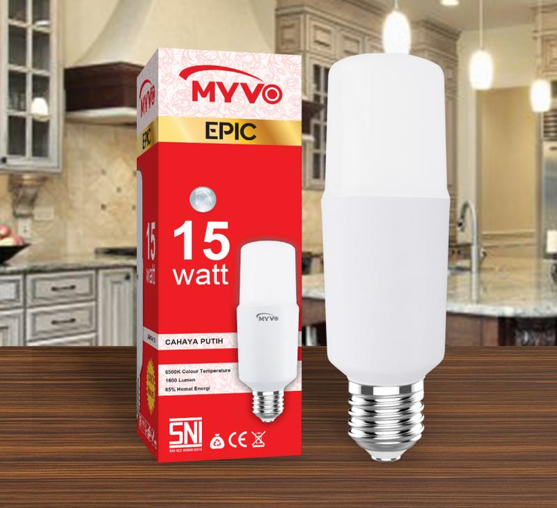 Lampu LED MYVO EPIC 15W – Mini, Super Terang, Hemat Energi, SNI, - Shop ...