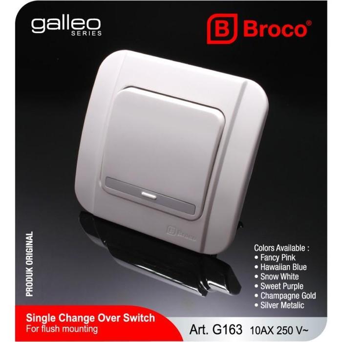 Promo BROCO GALLEO G161 SAKLAR LISTRIK IB ENGKLE TUNGGAL - SWITCH TANAM ...