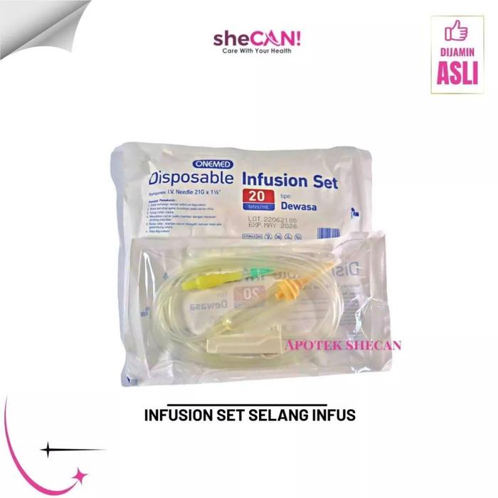 Jual Infusion set Infuset onemed Anak Dan Dewasa Disposable - Selang ...