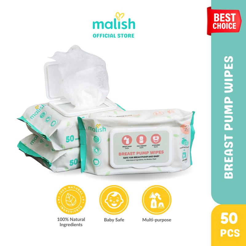 Malish Multi-Purpose Hygiene Breast Pump Wipes - TikTok Shop Malaysia