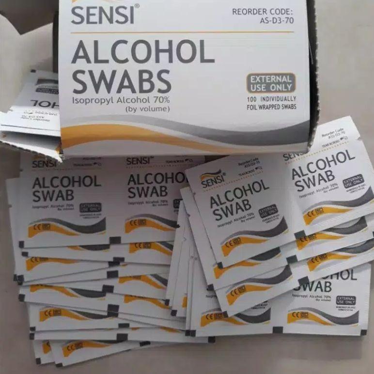 Alcohol Swab Sensi Tissue Alkohol Swabs Tisu Alcohol 70% Isopropyl ...