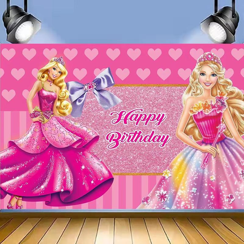 Barbie birthday party backdrop background decoration - TikTok Shop Malaysia