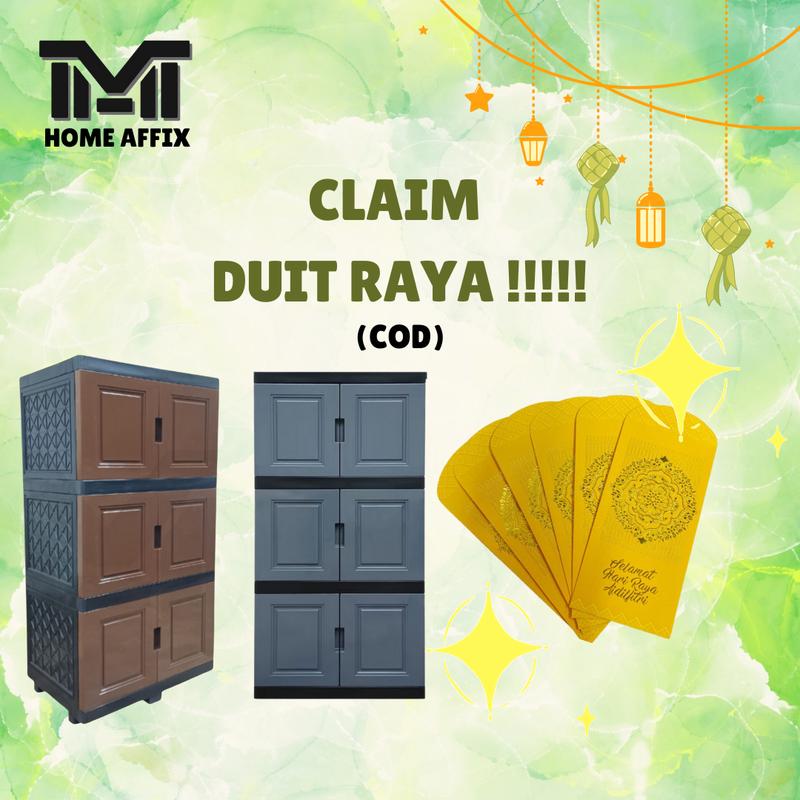 (DUIT RAYA EDITION) (COD) 3 TIER EAGLE BRAND Storage Cabinet - TikTok ...