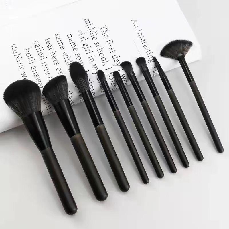 Set berus solek, 9 keping, bedak tabur, pemerah pipi, Halo, sentuhan ...