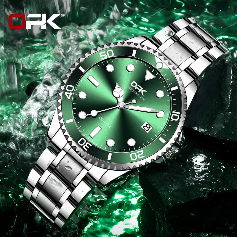OPK Watch For Men Waterproof Original Calendar Luminous Stainless ...