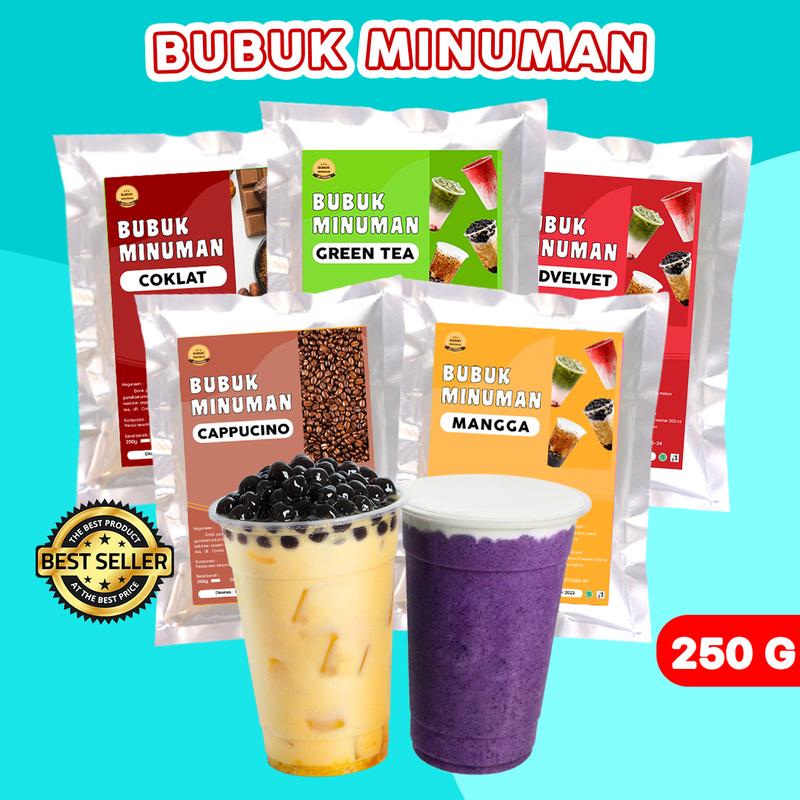 BUBUK MINUMAN RASA / SERBUK MINUMAN 250GR / BUBUK MINUMAN BOBA / BUBUK ...