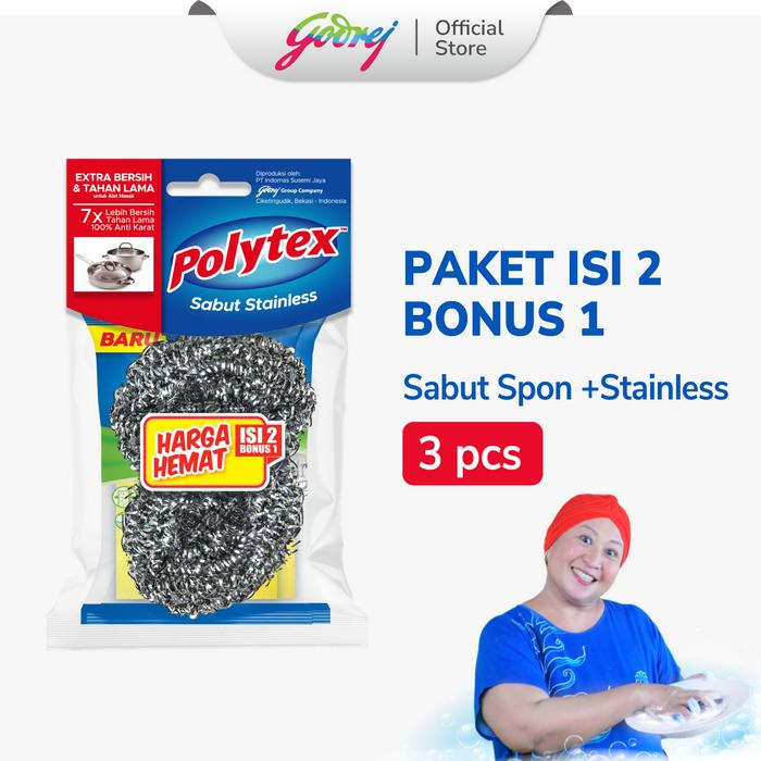 Jual Polytex Paket Sabut Spon Regular Isi 2 Bonus 1 - Jakarta Utara ...