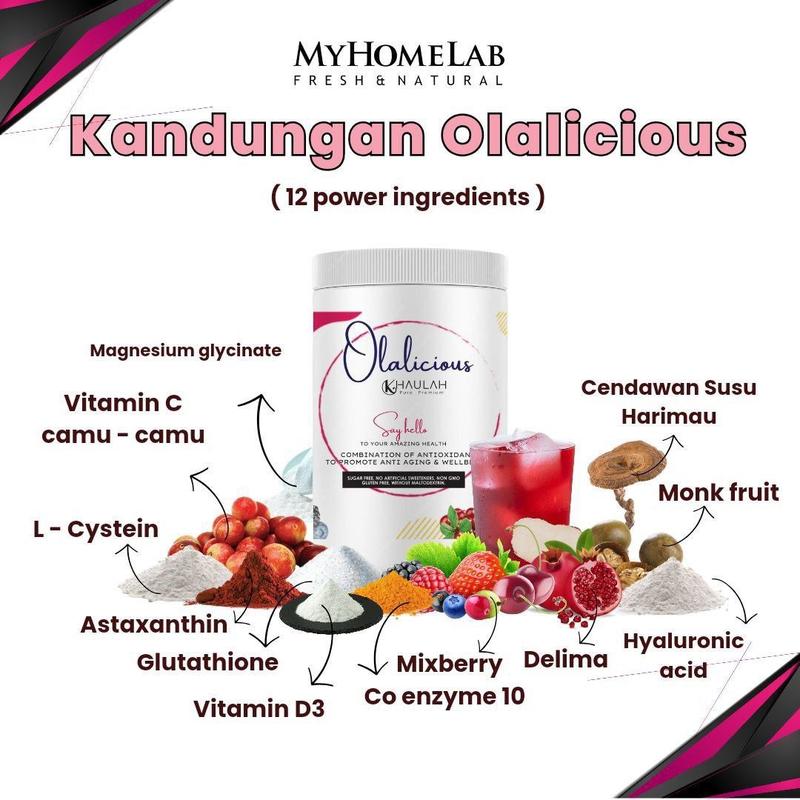 Olalicious Serbuk Minuman Berperisa Berries Tanpa Gula Tambahan ...