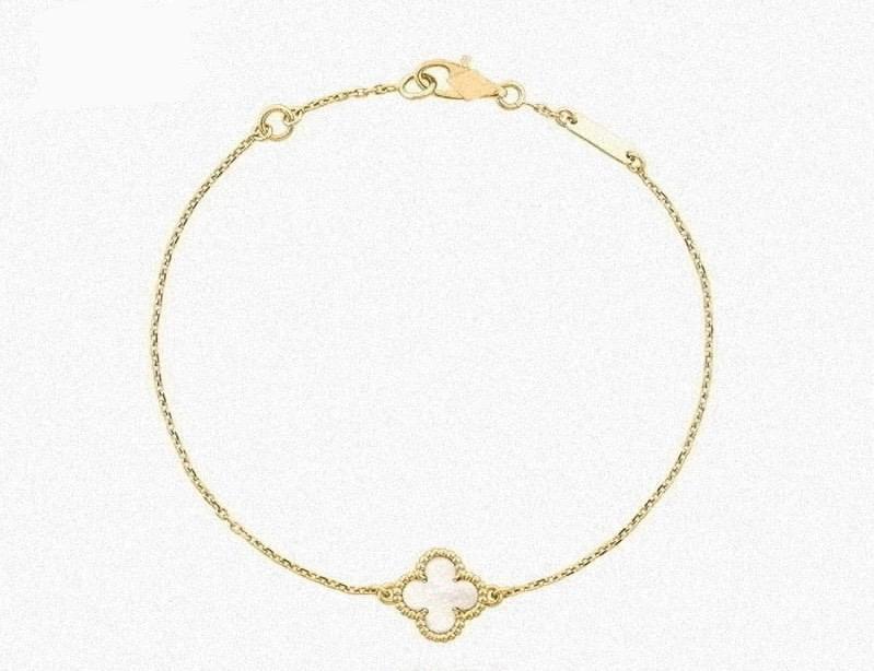 LUANA - Gelang Rantai Titanium Original Clover Daun 4 Semanggi 1 Mata ...
