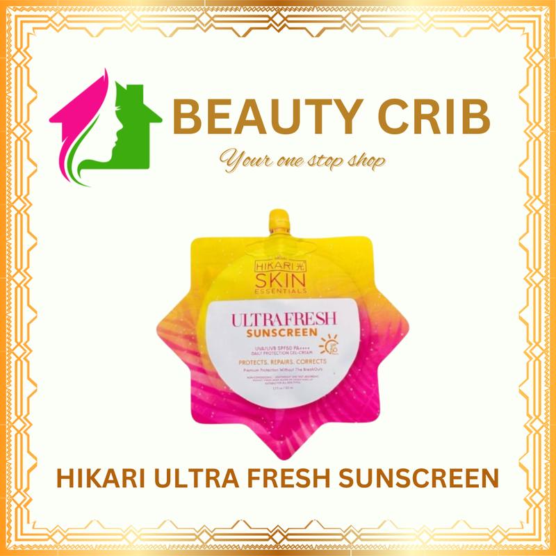Hikari Skin Ultra Fresh Sunscreen with SPF50 PA++++ for Radiant ...