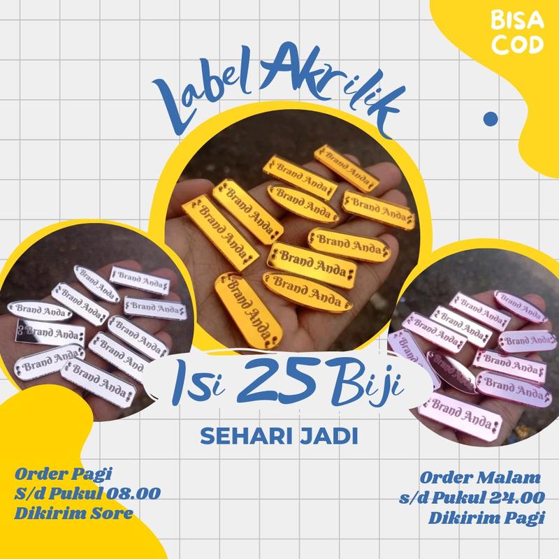 Label Hijab Akrilik Acrylic Bisa Untuk Seserahan Paket Isi 25 Muslim - Shop | Tokopedia