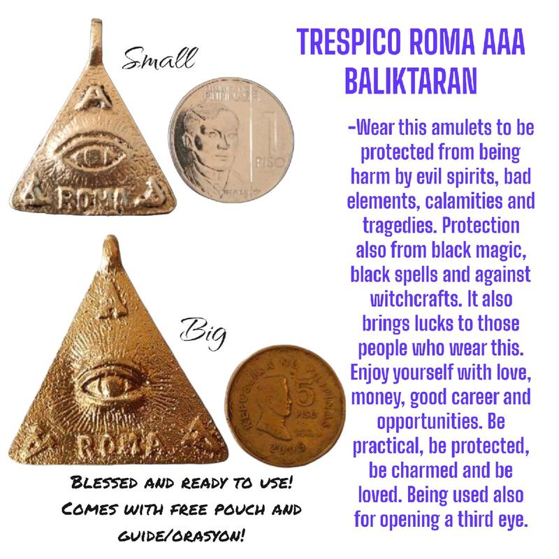 Trespico Rōmā Pendant Charms Protection with Pouch&Oracion - TikTok ...