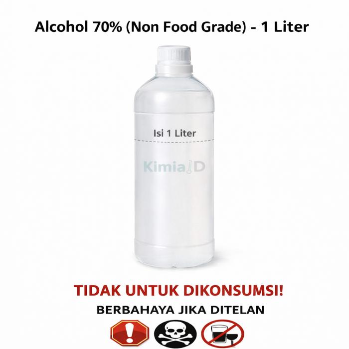 Jual KimiaID Alcohol 70% 1 Liter Non Food Grade Ethanol 70% Anti ...