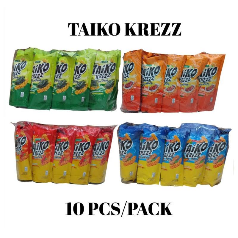 TAIKO KREZZ GURIPANG (28GR X 10PCS) SNACK GURI PANG POUCH RASA SAPI ...