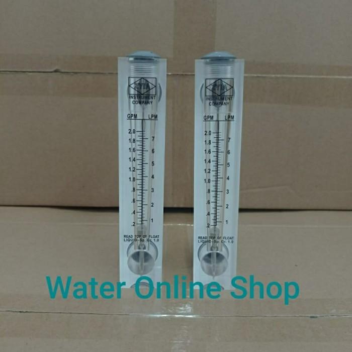 FLOW METER 2 GPM / FLOW 7 LPM (PENDEK) - - Shop | Tokopedia