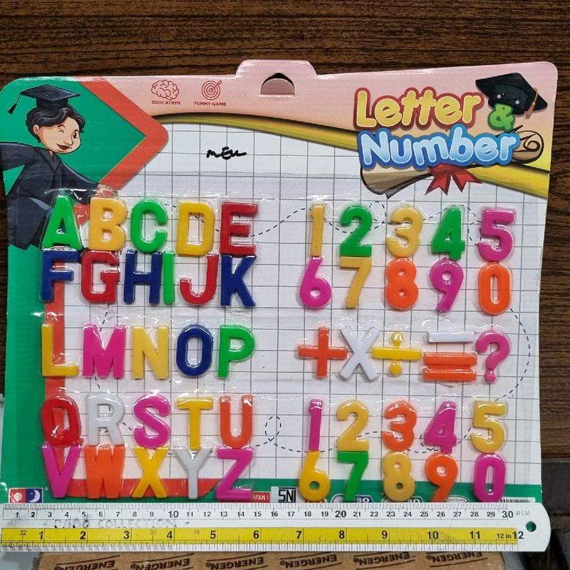 huruf dan angka PREMIUM mainan edukatif bermain sambil belajar - angka ...