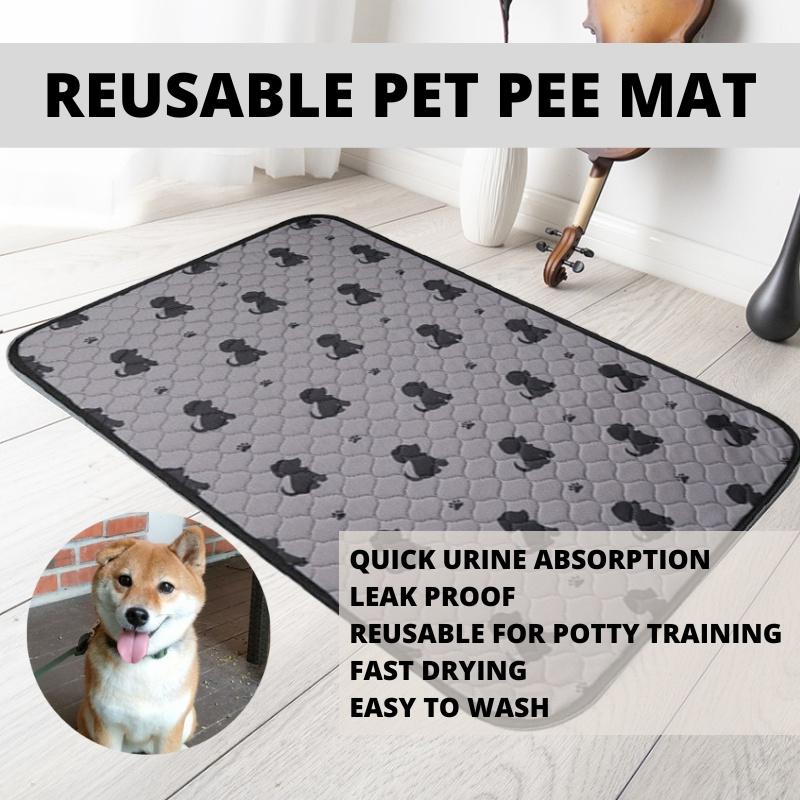 [SG] Reusable Pet Pee Mat - Washable Dog Puppy Potty Training/Food ...