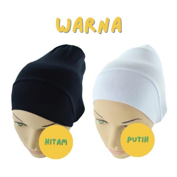 Anak Tudung Sekolah Hitam & Putih // Inner Snowcap School Black ...