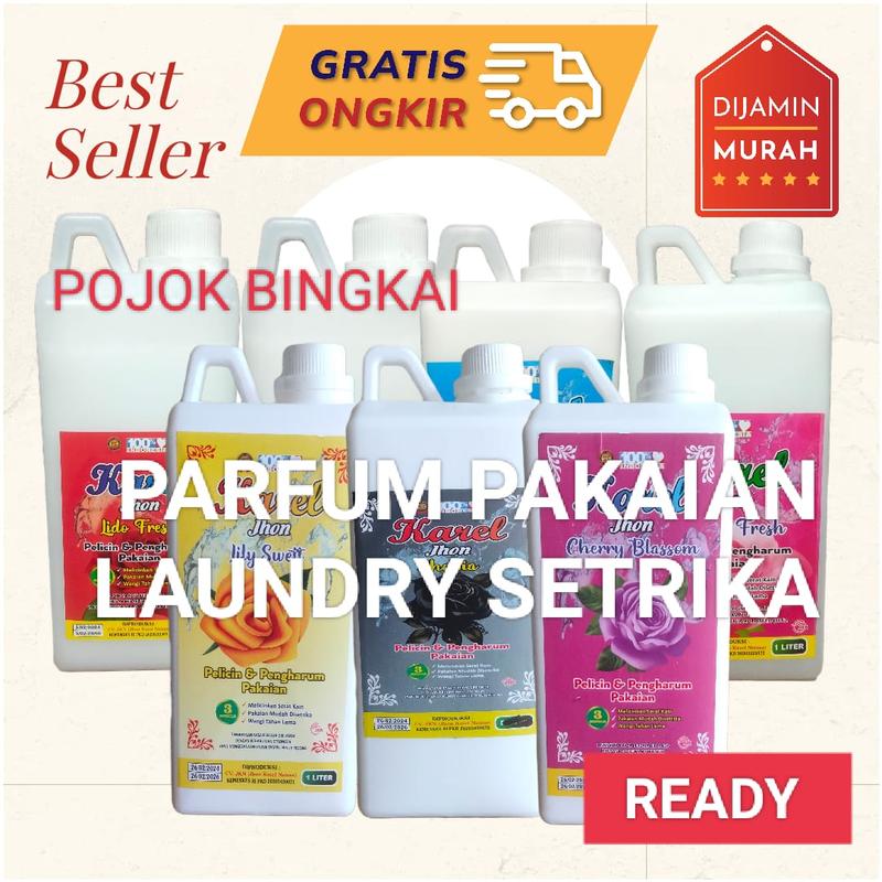 Pewangi Setrika Trika Kispray Pewangi Pelicin Pengharum Pakaian 1000ml ...