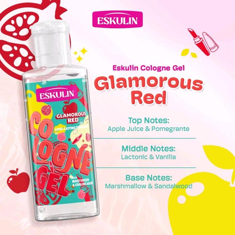 Eskulin Cologne Gel 50ml dengan Moisturizer & Agent Pendinginan Parfum ...